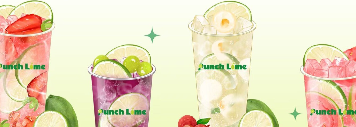 Punch Lime Fresh Fruit & Bubble Tea (DT) 手打柠檬茶&奶茶 Punch Lime Fresh ...